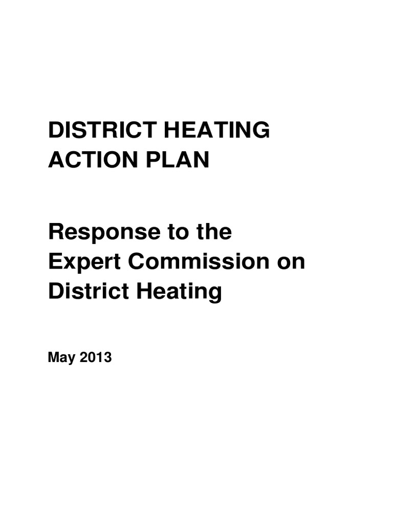 DH Action Plan | PDF | District Heating | Low Carbon Economy
