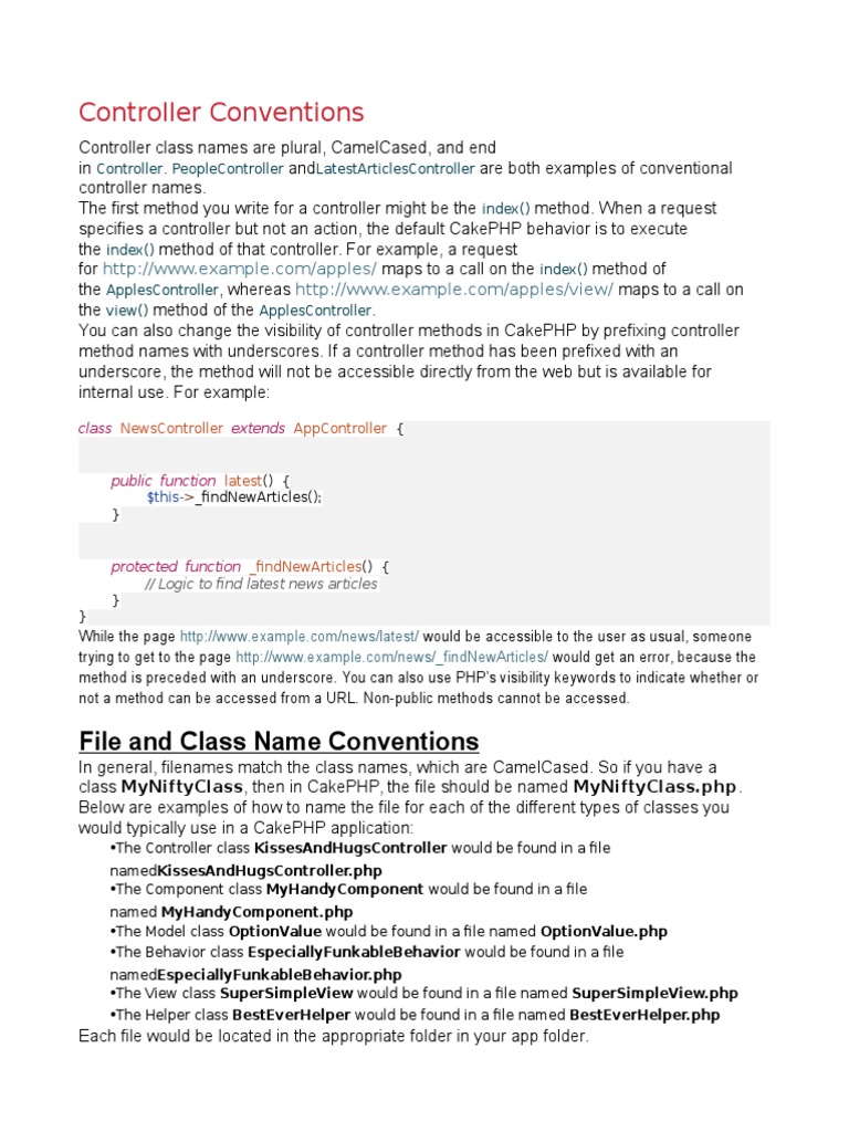 Cake Naming Conventions 2.x | PDF | Hypertext Transfer Protocol ...