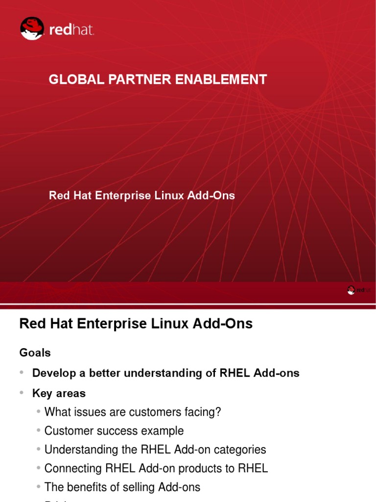 Global Partner Enablement: Red Hat Network Satellite Sales Training ...