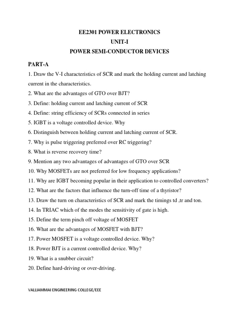 EE2301 Power Electronics | PDF | Power Inverter | Rectifier