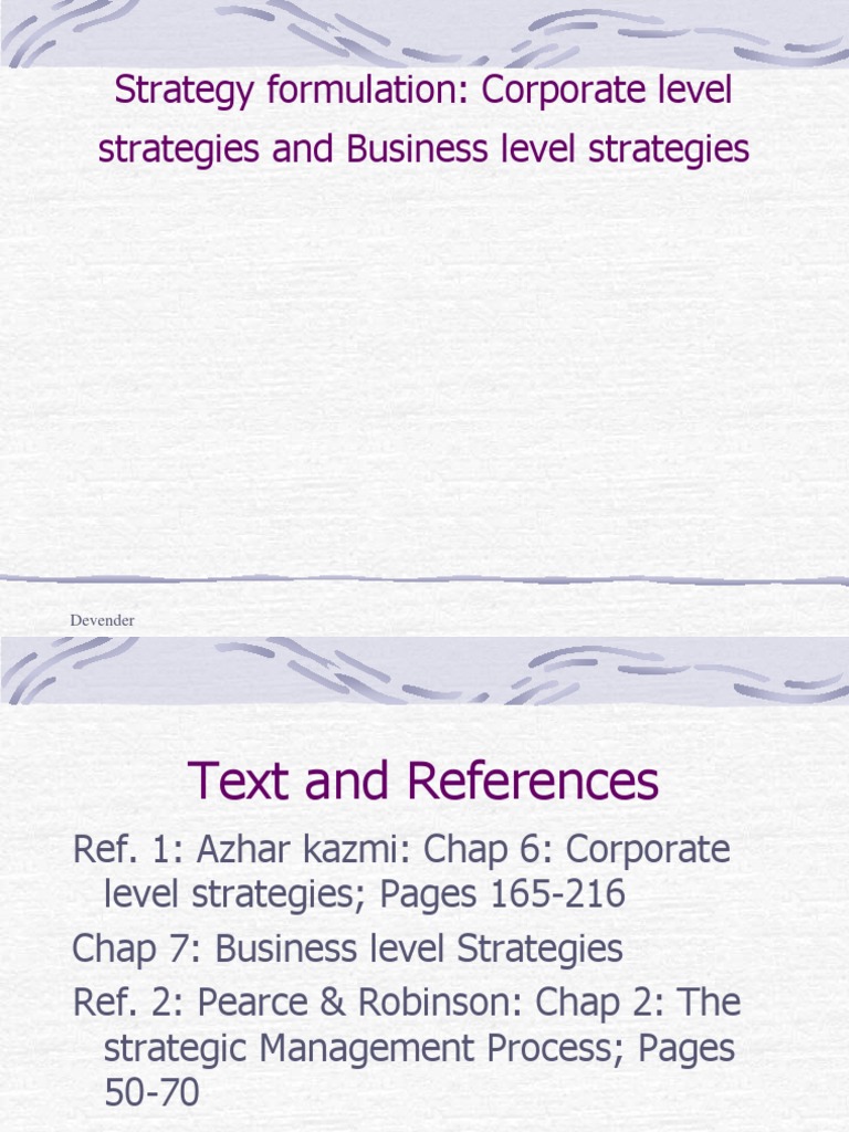 4.strategy Formulation-Corporate Level Strategies | Download Free PDF ...