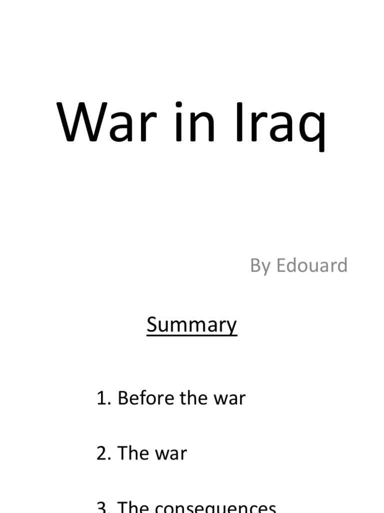 Iraq War: Causes, Events, and Impact | PDF | Politics | History