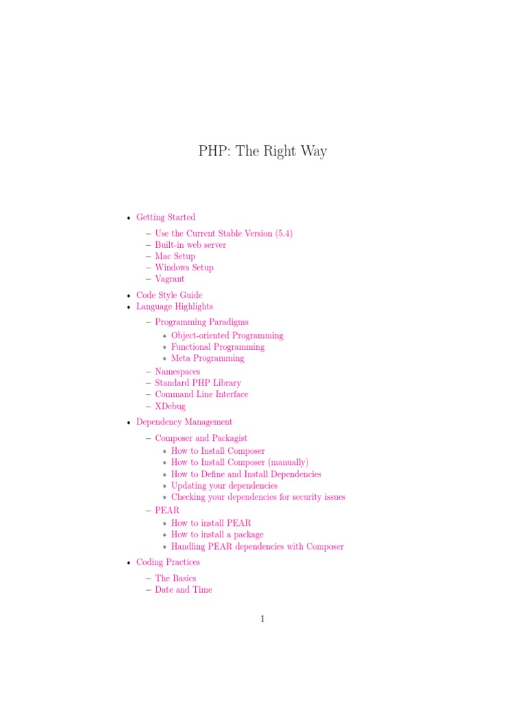 PHP The Right Way | PDF | Php | Password