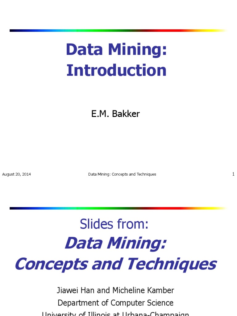 Data Mining Concepts and Techniques | PDF | Data Compression ...