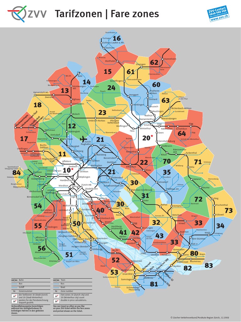 Tarifzonenplan A4 | PDF