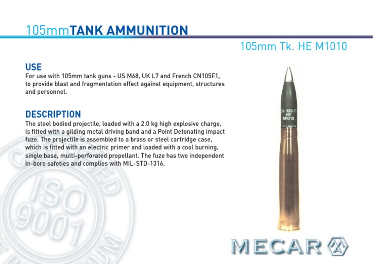 105mm Tank Round