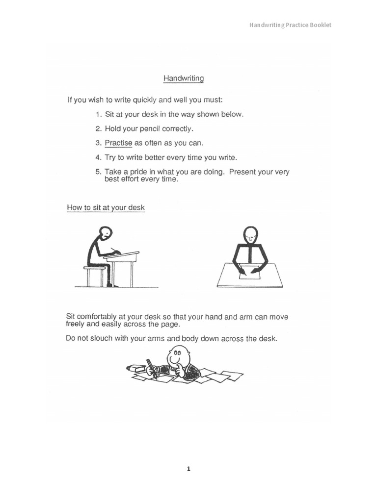 Handwriting Practice Booklet | PDF