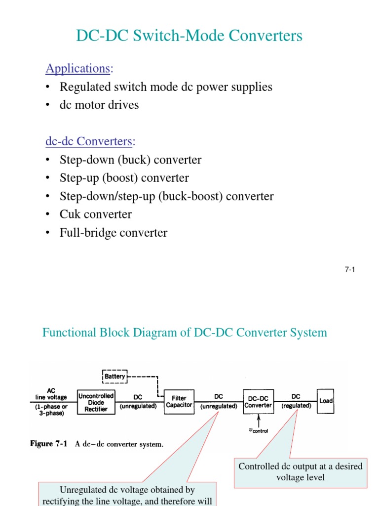DC-DC Switch-Mode Converter Overview | PDF