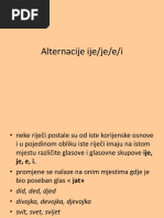Pisanje Glasova Č Ć DŽ Đ Je Ije Vježba | PDF