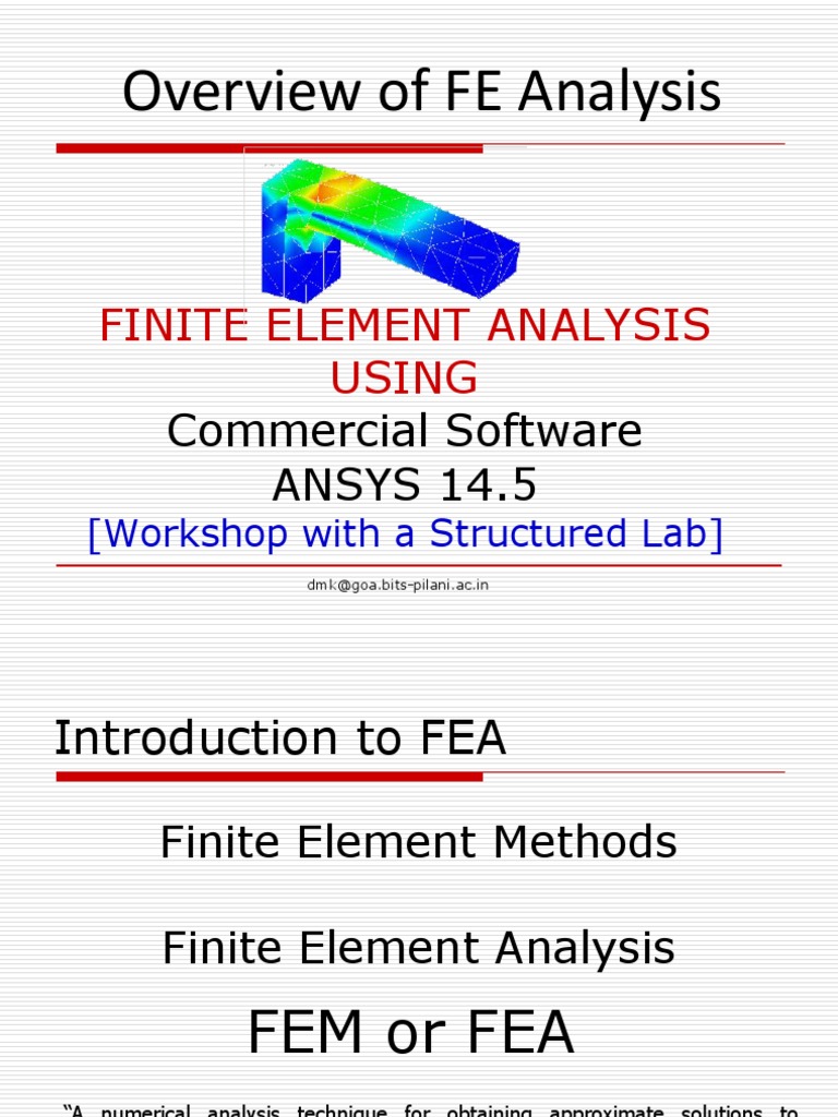 Basic Fea | PDF | Finite Element Method | Elasticity (Physics)