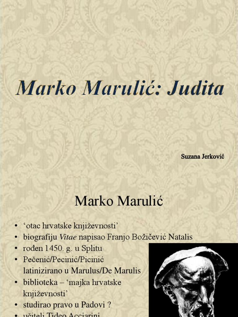 Marko Marulić - Judita | PDF