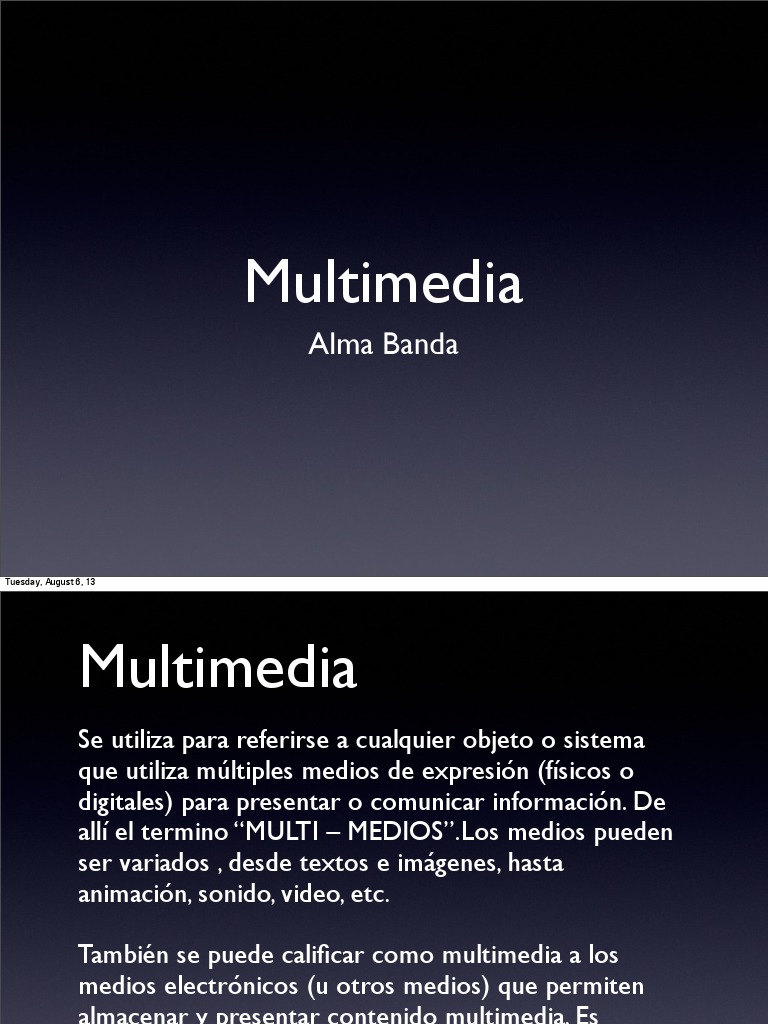Que Es Multimedia | PDF | Multimedia | Tecnología digital