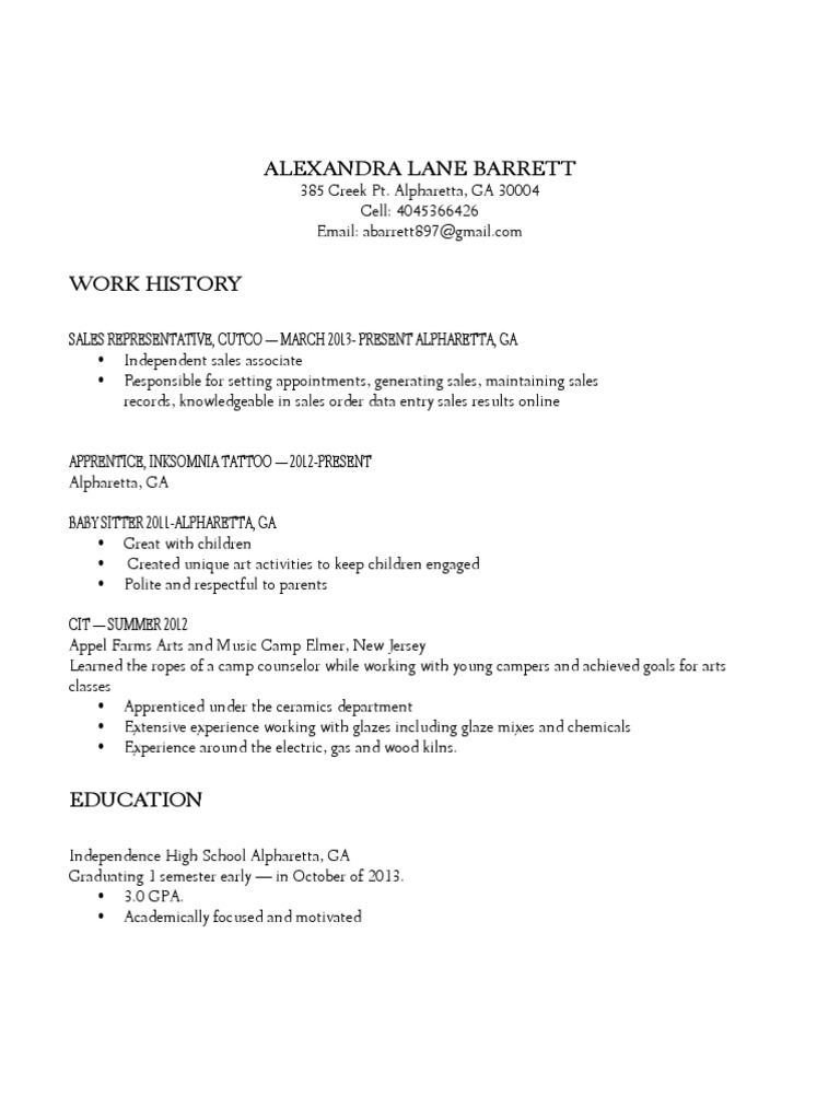 Alex Resume 2013 1 | PDF | Career & Growth