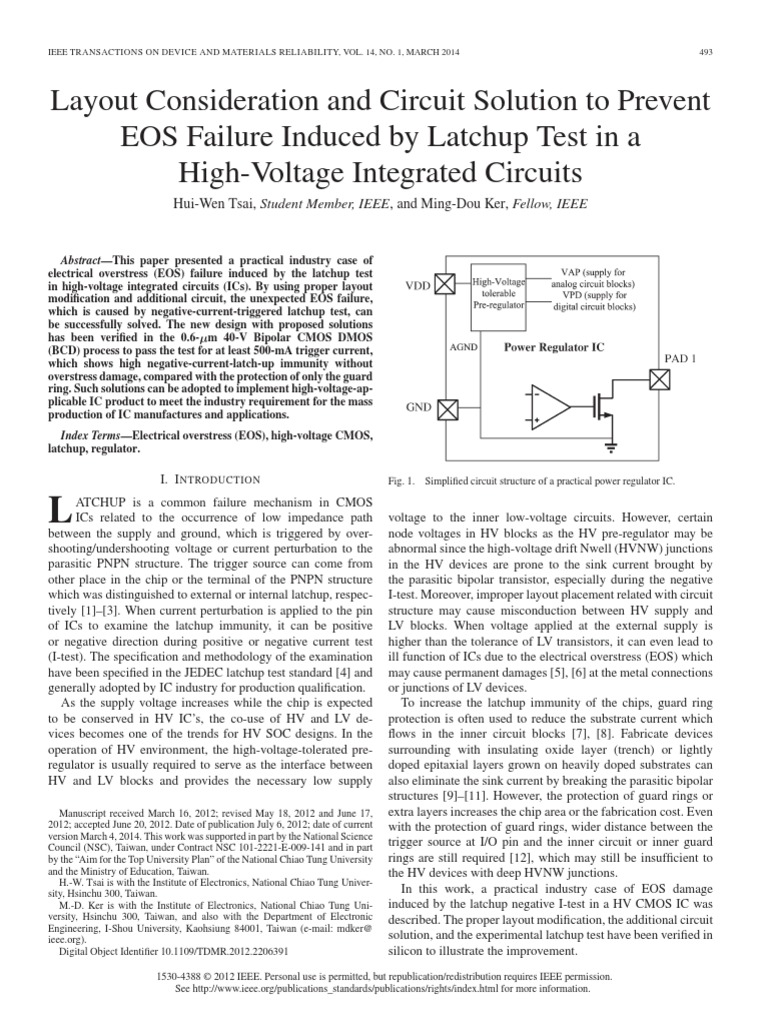 Layout Consideration and Circuit Solution To Prevent EOS Failure ...