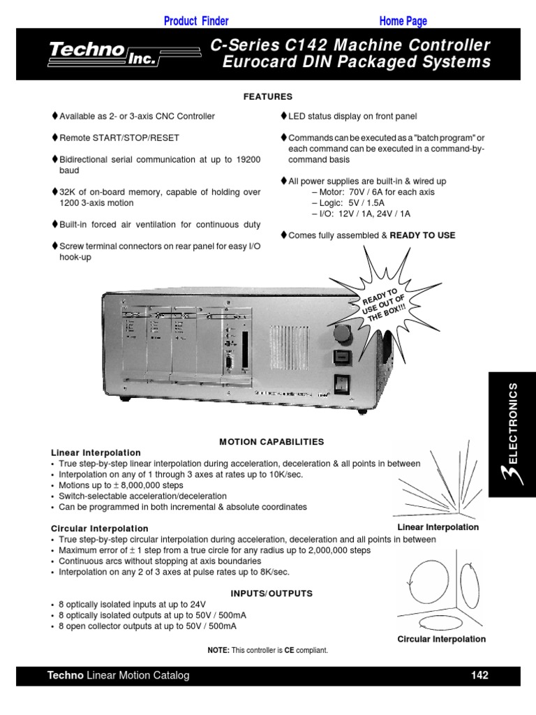C-Series C142 Machine Controller Eurocard DIN Packaged Systems | PDF ...