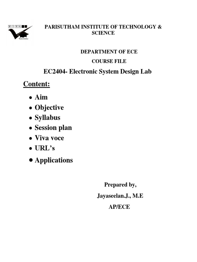 ec2404-ESD Lab Course File | PDF | Rectifier | Alternating Current