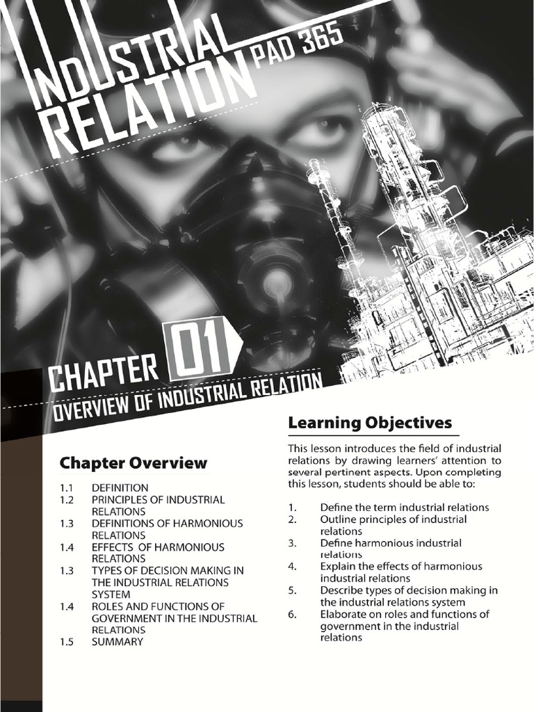 1.overview of Industrial Relation | PDF | Industrial Relations | Employment