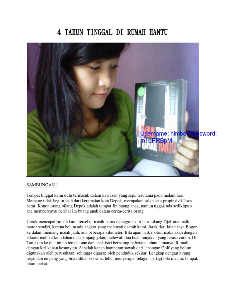 4 Tahun Tinggal Di Rumah Hantu | PDF