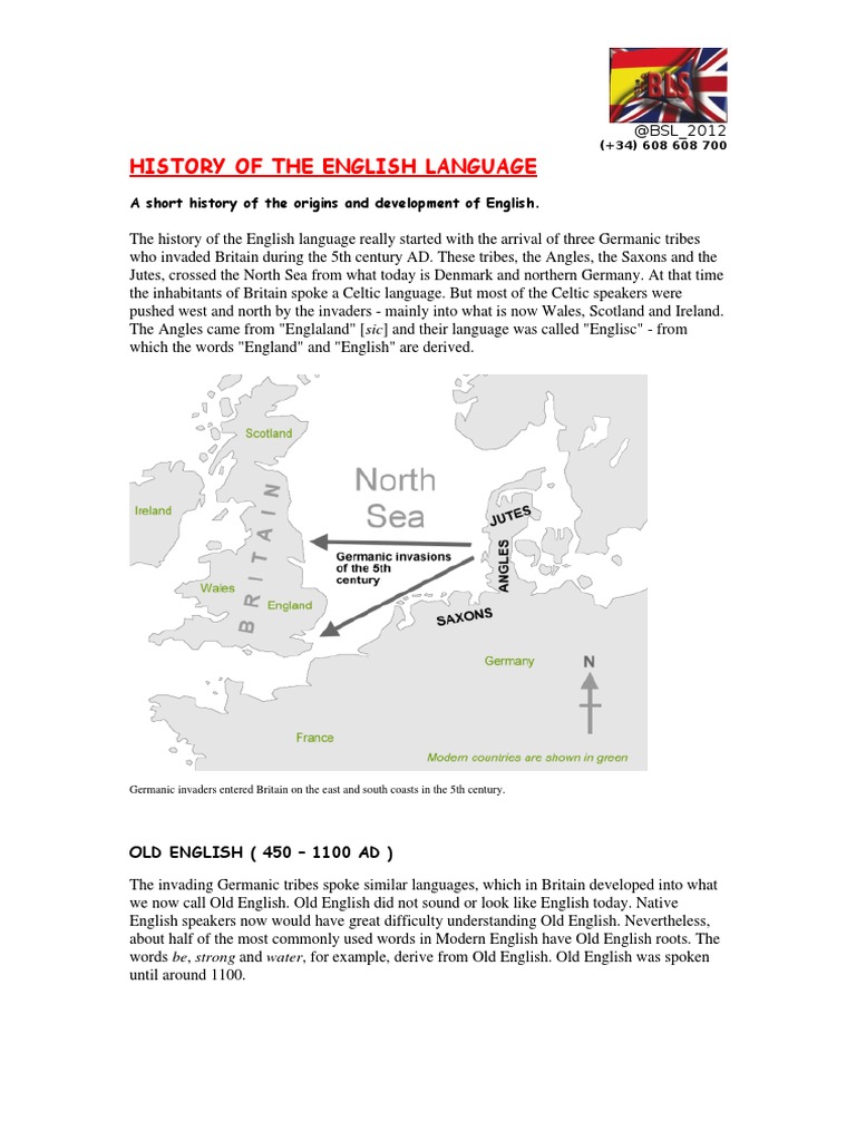 History of English | PDF | English Language | Languages Of Europe