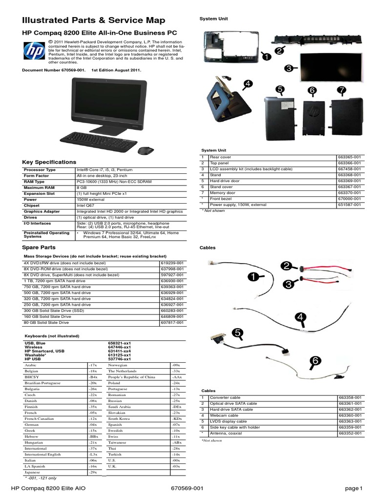 8200 Elite Aio Small Document | PDF | Booting | Bios