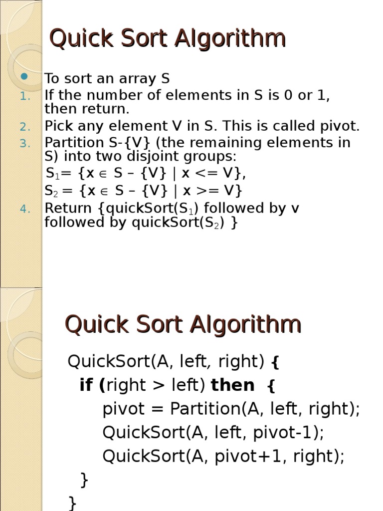 Lec 9+10 Divide and Conqure Quick Sort Algorithm | PDF | Mathematical Problem Solving ...