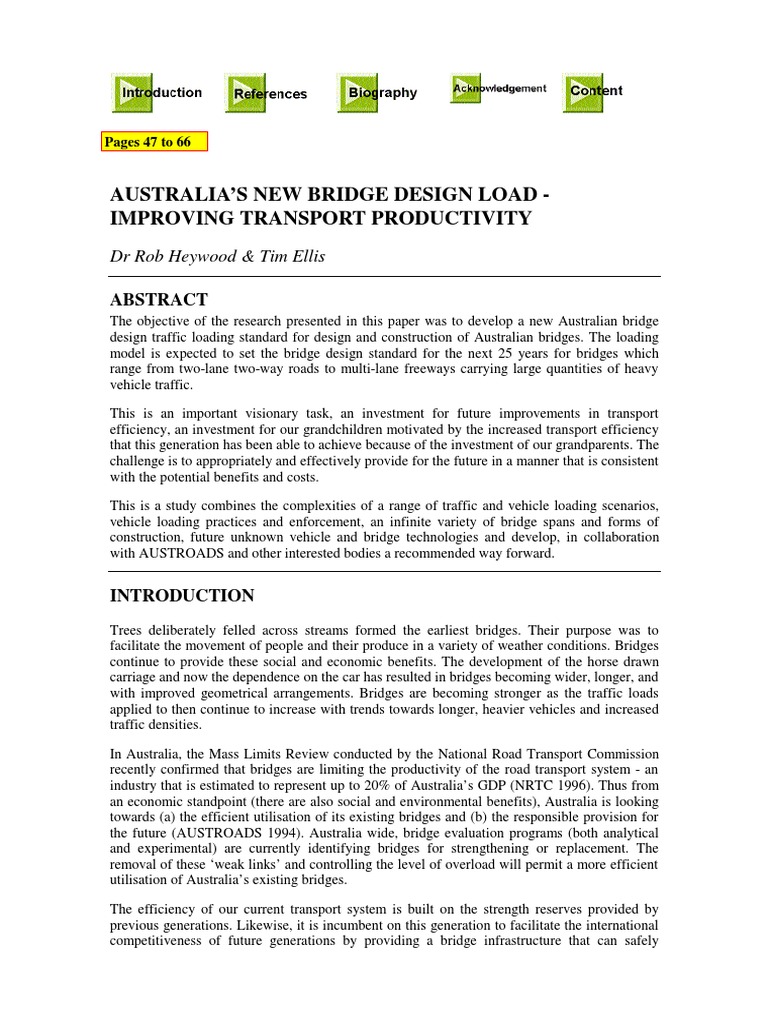 Australias New Bridge Design | PDF