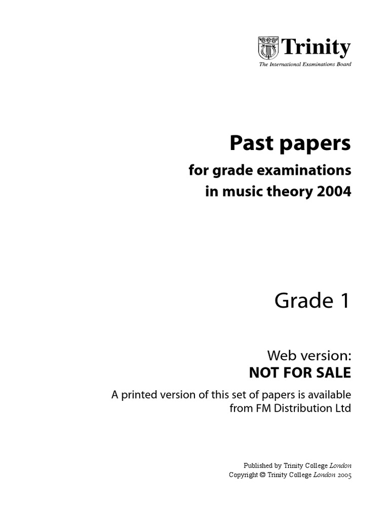 Grade 1 Theory | PDF | Scale (Music) | Minor Scale