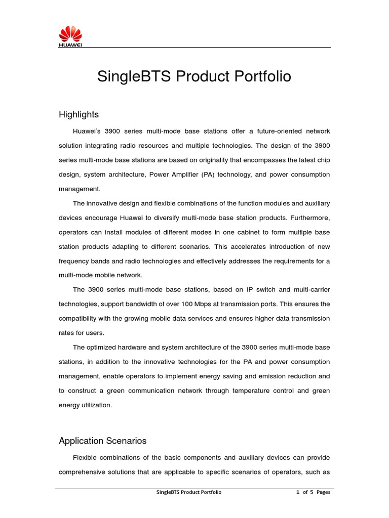 Huawei Dbs 3900 | Base Station | Computer Network
