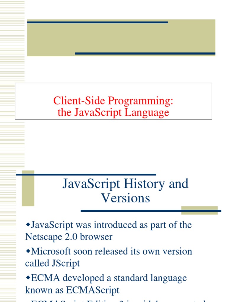An Introduction To Javascript Exploring The History Syntax Data Types Operators And