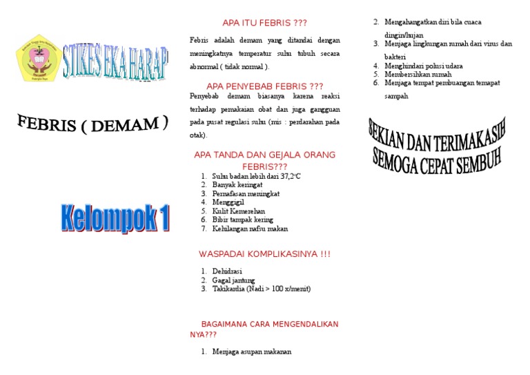 Leaflet Febris | PDF | Kesehatan Holistik
