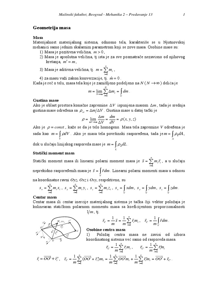Mehanika 2-Predavanje13 | PDF