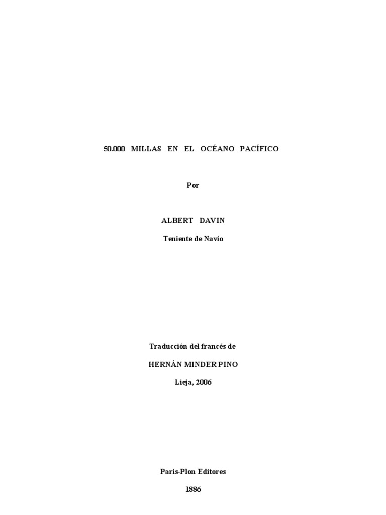 50.000 MILLAS EN EL OCÉANO PACÍFICO Por ALBERT DAVIN | PDF | glaciar ...