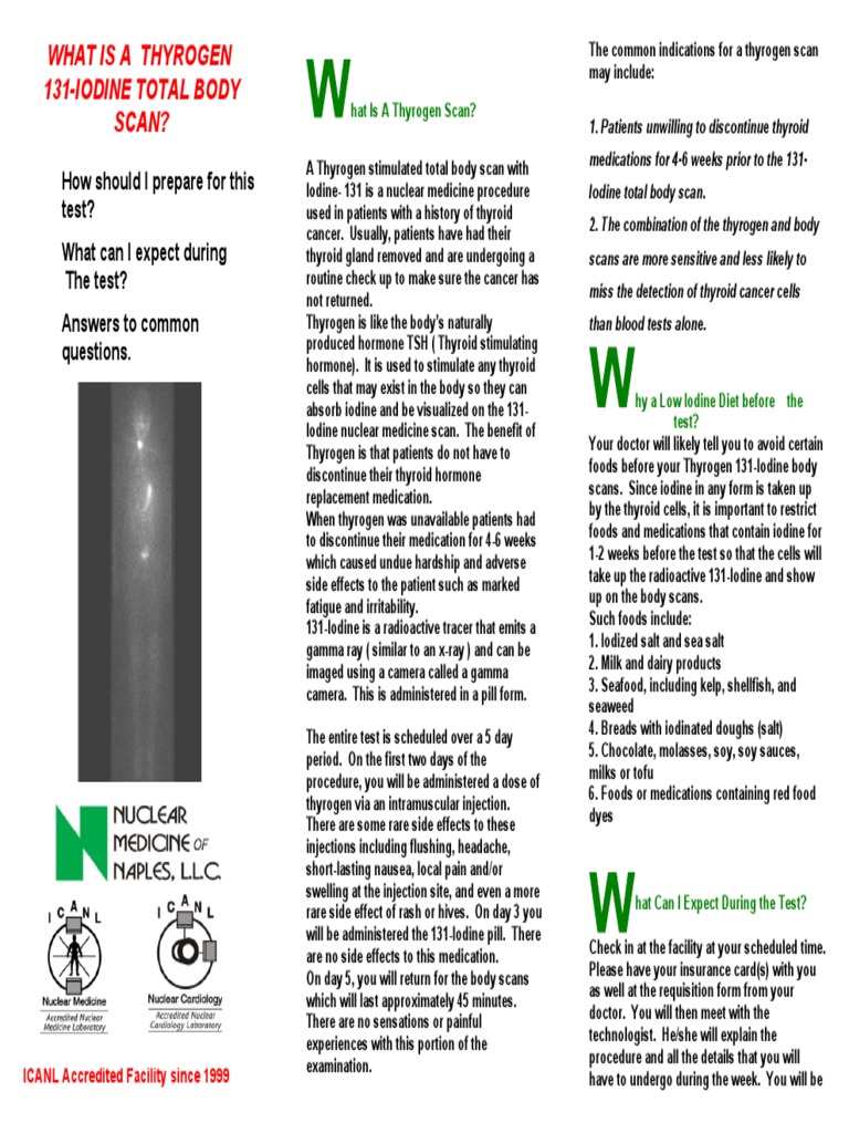 Thyrogen Total Body Scan | Thyroid Stimulating Hormone | Nuclear Medicine
