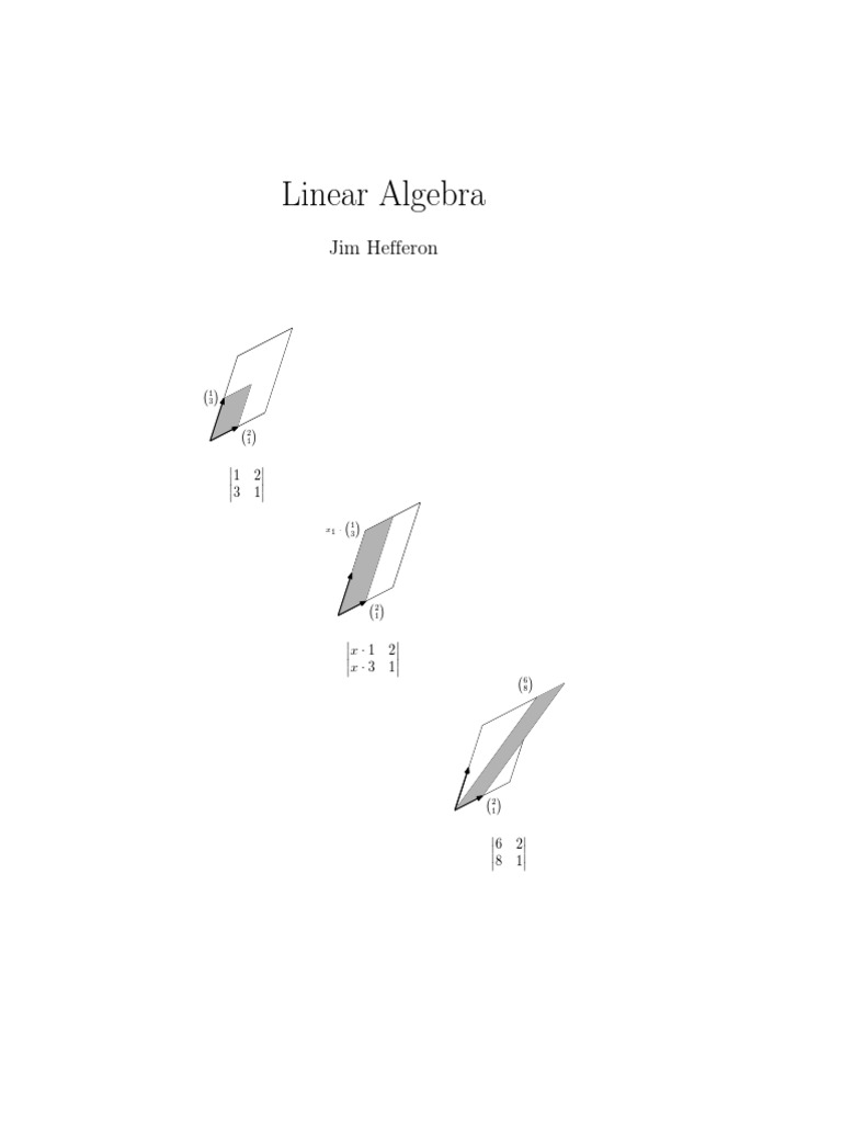 Linear Algebra Guide | PDF | System Of Linear Equations | Matrix ...