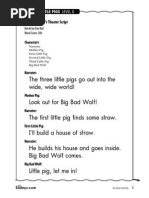The Three Little Pigs Play Script | PDF