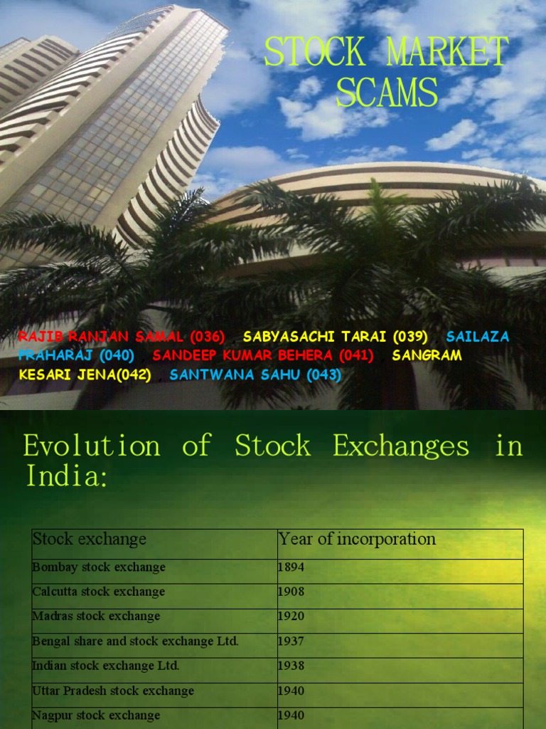 Stock Market Scams | Download Free PDF | Stocks | Stock Market
