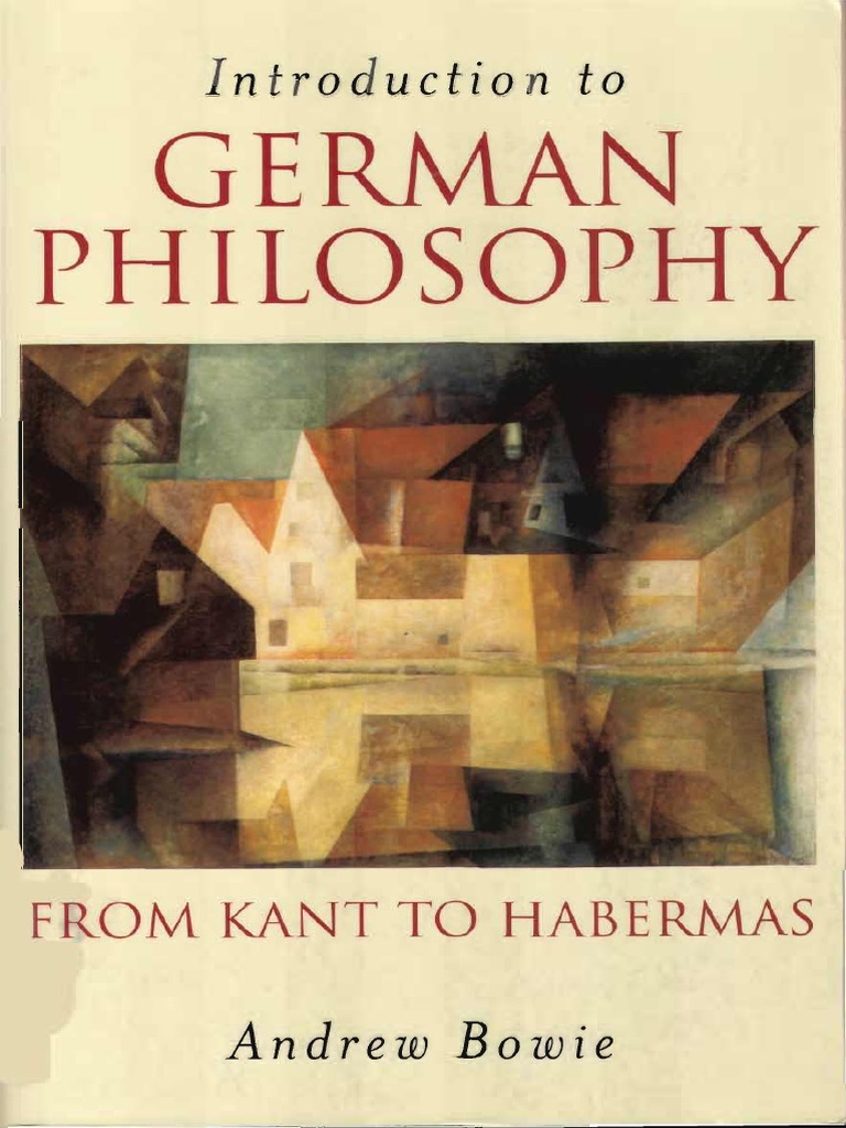 German Philosophy | PDF | Immanuel Kant | Critique Of Pure Reason