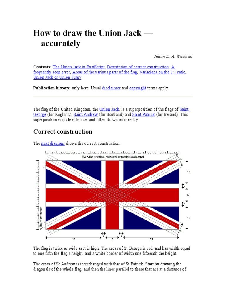 How To Draw The Union Jack | PDF | National Symbols | Semiotics