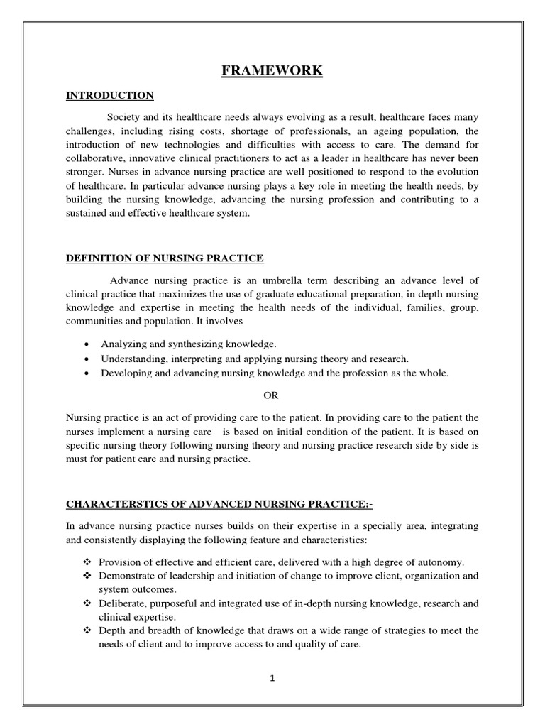 Framework Trend and Scope of Nursing Practice | PDF | Nursing | Ayurveda