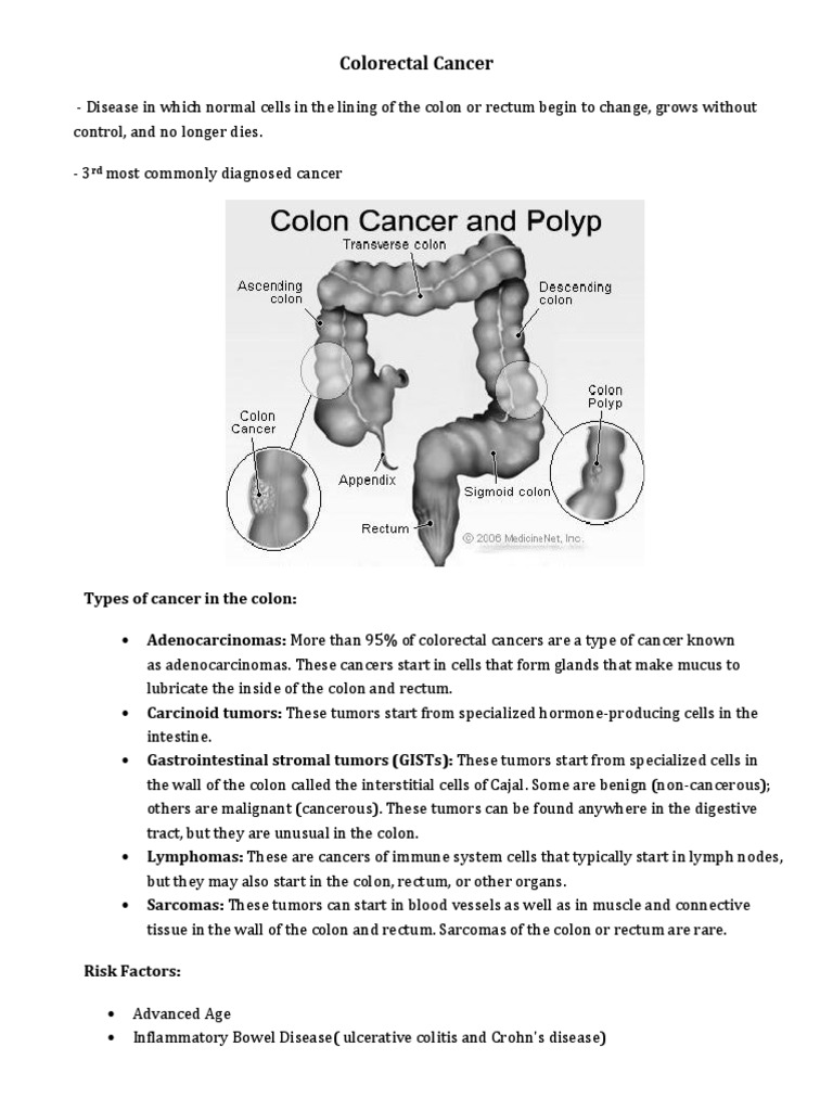 Colon Cancer | PDF | Colorectal Cancer | Cancer