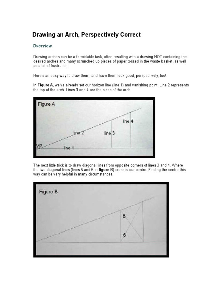 Drawing Arches in Perspective | PDF