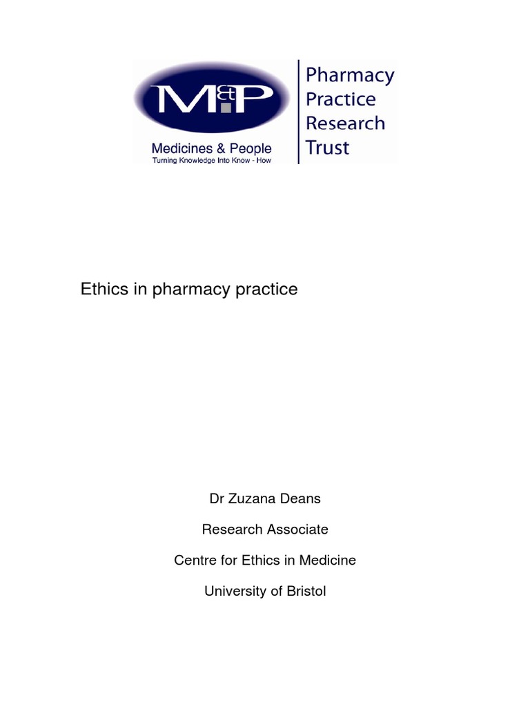 Ethics in Pharmacy Practice 200910 | PDF | Pharmacy | Pharmacist