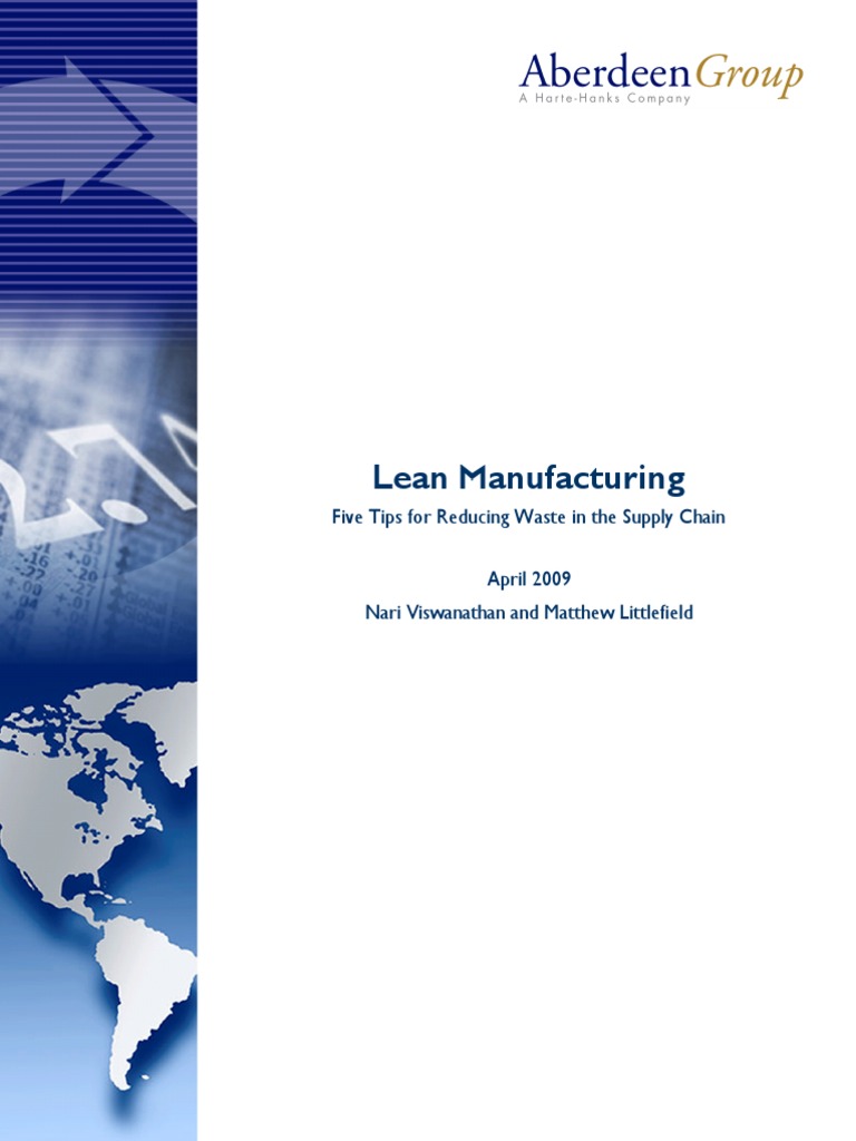 Lean Manufacturing - 5 Tips For Reducing Waste | PDF | Lean ...