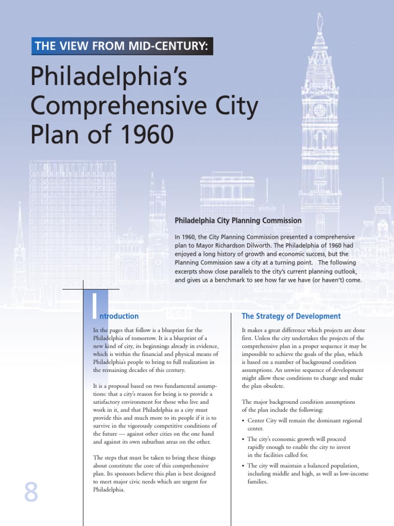 Philadelphia's Comprehensive City Plan of 1960: The View From Mid ...