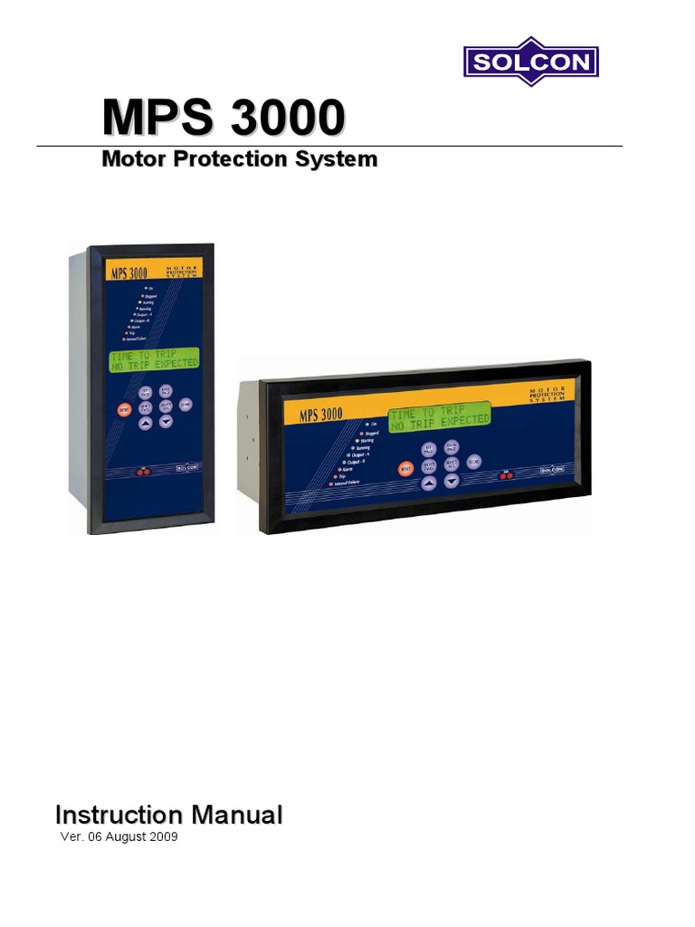 Manual MPS3000 | PDF | Relay | Parameter (Computer Programming)