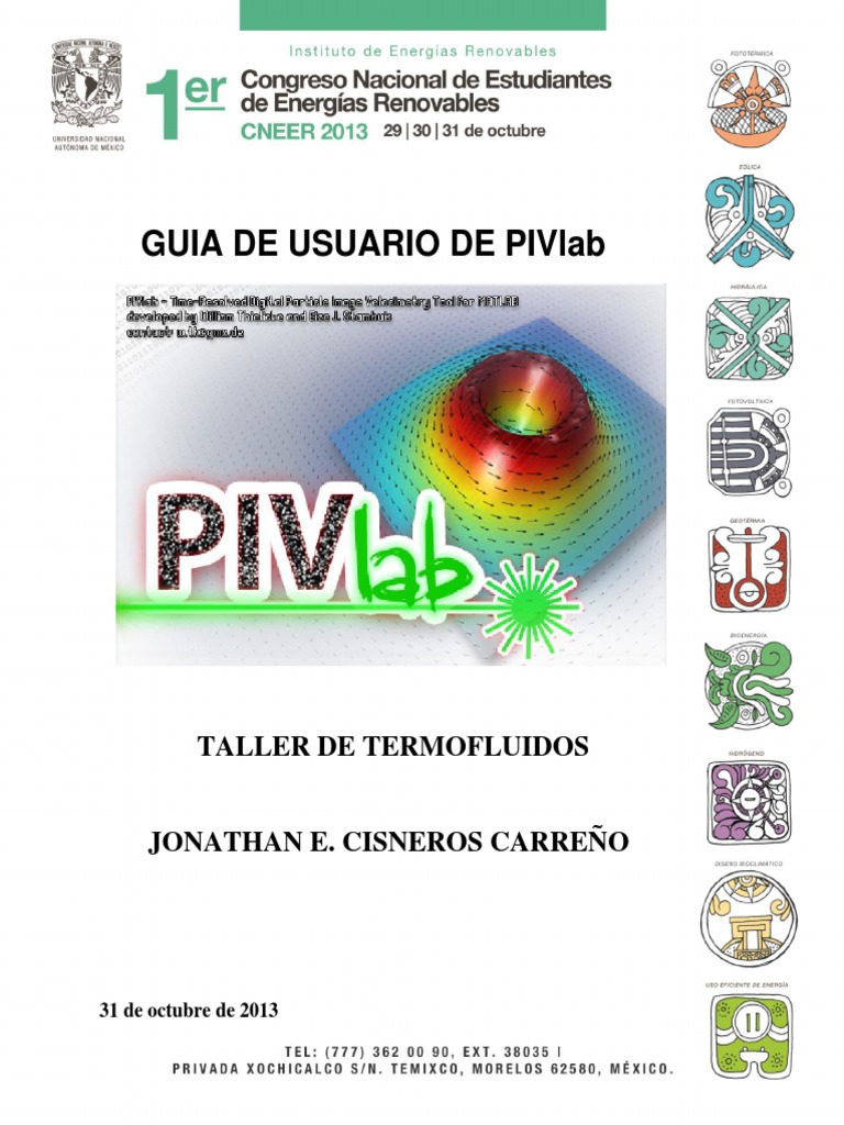 Guía PIVlab: Uso y Análisis de Imágenes | PDF | Vector Euclidiano | Matlab