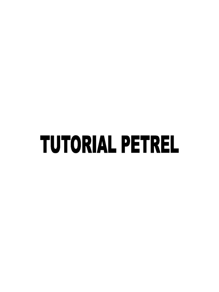 Tutorial Input Data di Petrel | PDF | Metode & Bahan Ajar | Komputer