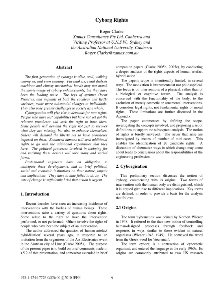 Research Paper2 | PDF | Cyborg | Prosthesis
