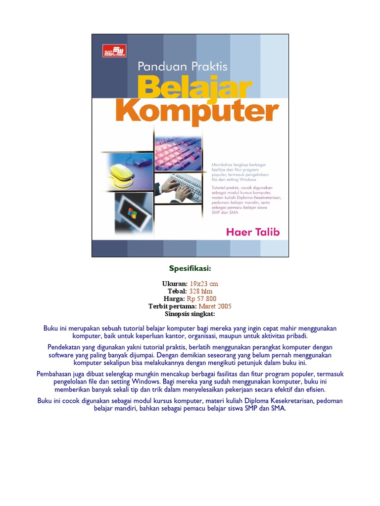 Panduan Praktis Belajar Komputer | PDF | Karier & Perkembangan | Seni