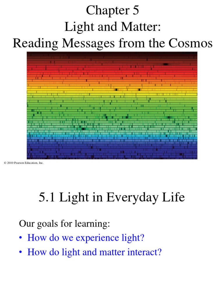 Chapter5 Light and Matter | PDF | Emission Spectrum | Spectral Line